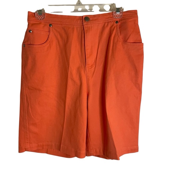 Quacker Factory | Shorts | Quacker Factory Burnt Orange Jean Shorts ...